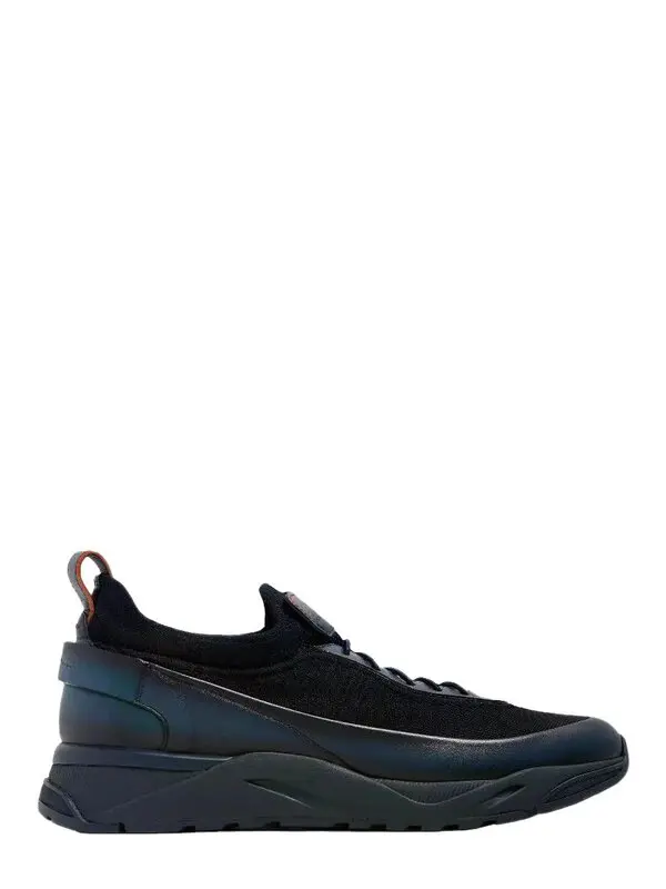Santoni Low-top Panelled Sneakers - Blue