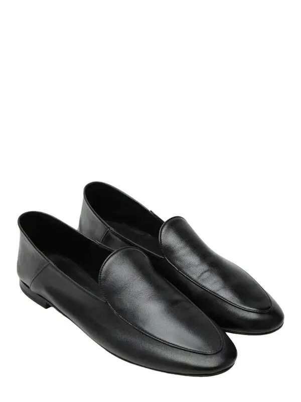 Dear Frances Gio Leather Loafers - Black