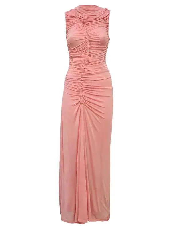 Acler Gillan Ruched Maxi Dress - Pink