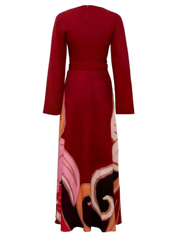 Acler Lindon Cowl-neck Midi Dress - Red