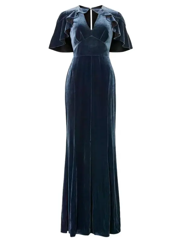 TEMPERLEY LONDON Ashcombe Maxi Dress - Blue
