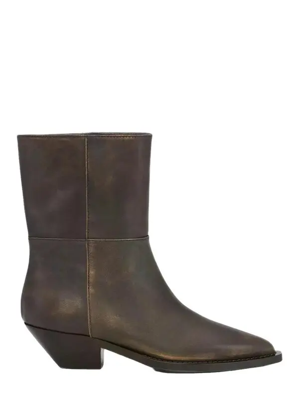 NOTABENE Alouette Leather Ankle Boots - Brown