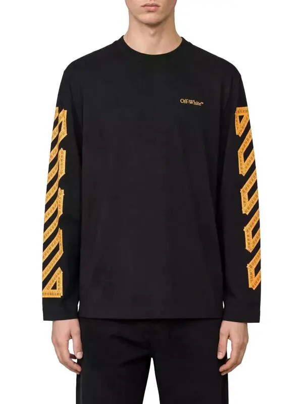 Off-White Arrows-print Long-sleeve T-shirt - Black