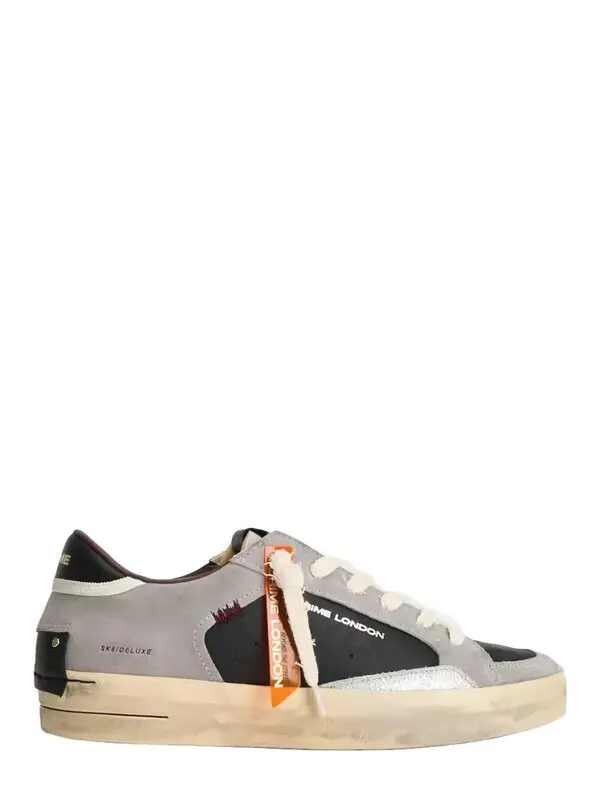 CRIME LONDON Skate Deluxe Paneled Sneakers - Grey