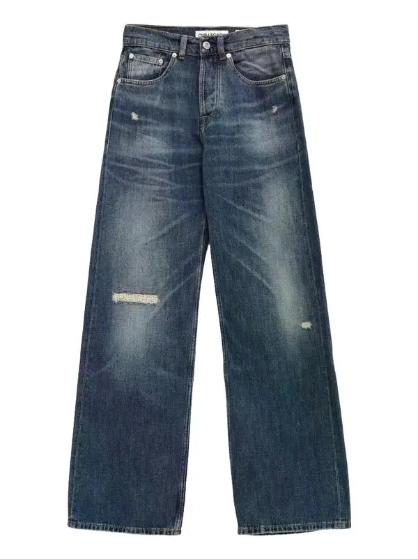 Our Legacy Distressed Wide-leg Jeans - Blue