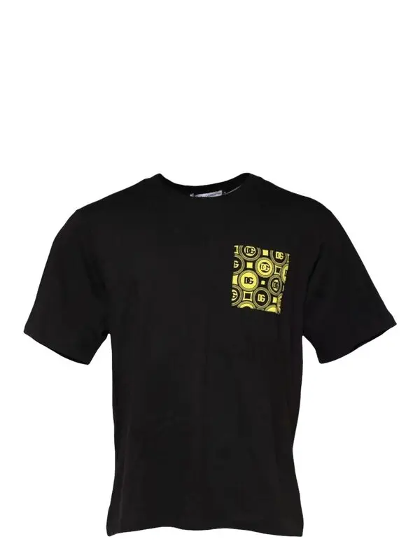 Dolce & Gabbana Logo-pattern Pocket T-shirt - Black