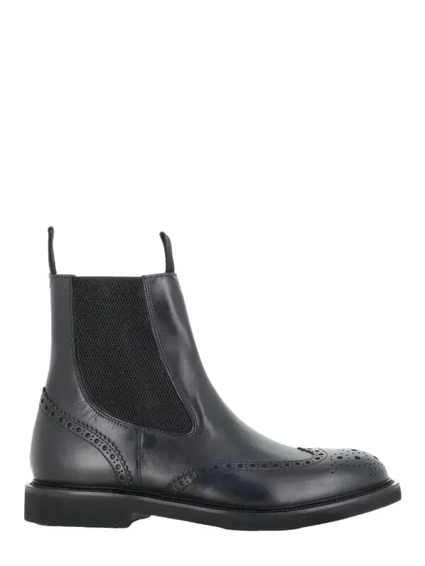 TASSINARI Brogue Chelsea Boots - Black