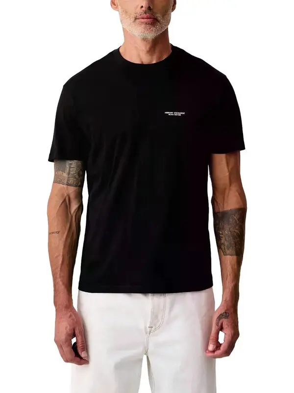 Armani Exchange Logo-print T-shirt - Black