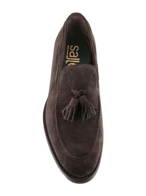 TASSINARI Tassel-detail Suede Loafers - Brown