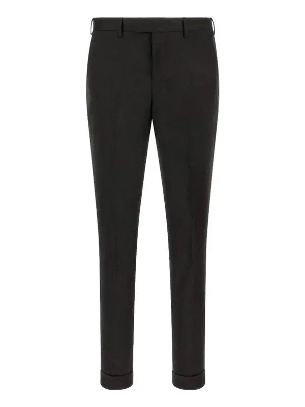 PT TORINO Master Turn-up Trousers - Brown