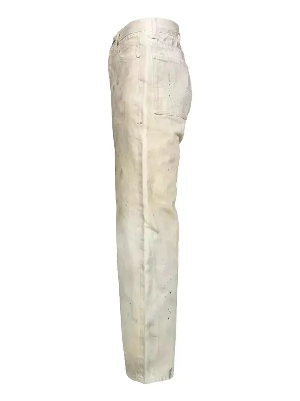 NO MAINTENANCE Paint-splatter Baggy Jeans - Neutrals