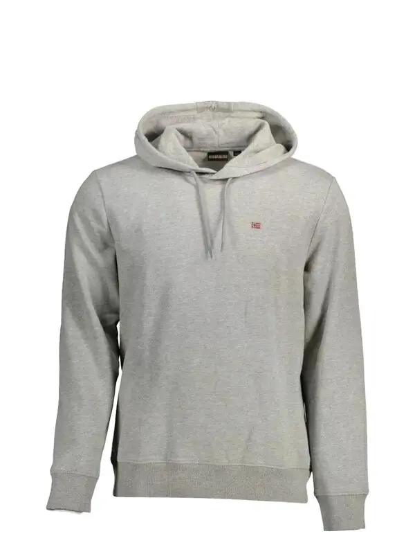 NAPAPIJRI Logo-embroidered Drawstring Hoodie - Grey