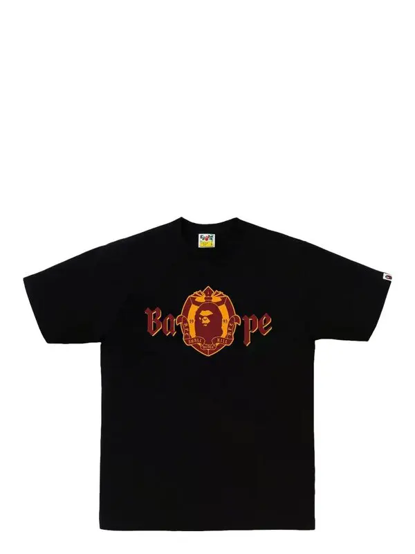 A BATHING APE Old English Logo-print T-shirt - Black