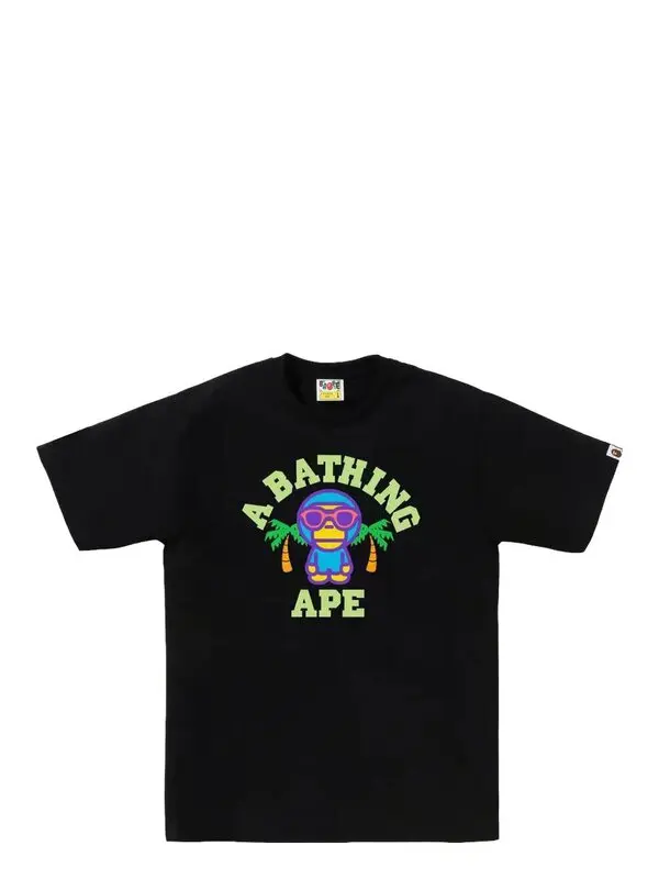 A BATHING APE Milo College T-shirt - Black