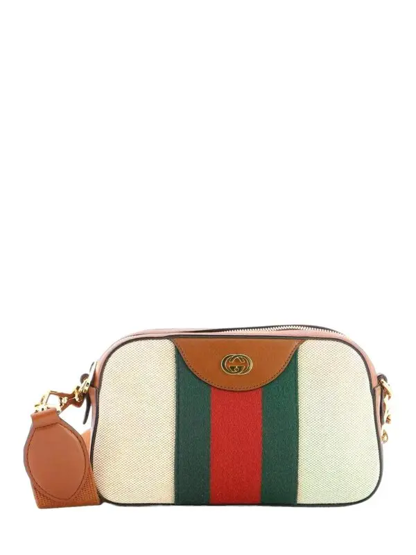Gucci Camera Bag Vintage Web Canvas Crossbody Bag - Brown
