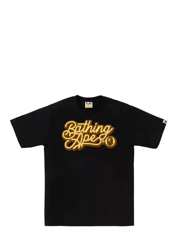 A BATHING APE Script Logo-print T-shirt - Black