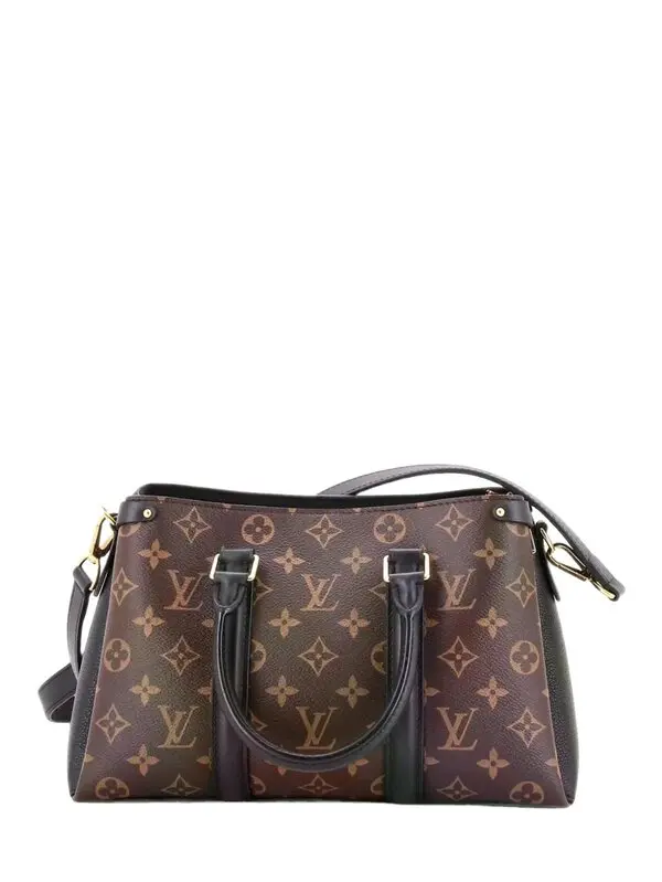 LOUIS VUITTON Soufflot Tote Monogram Canvas With Leather Bb Satchel - Black