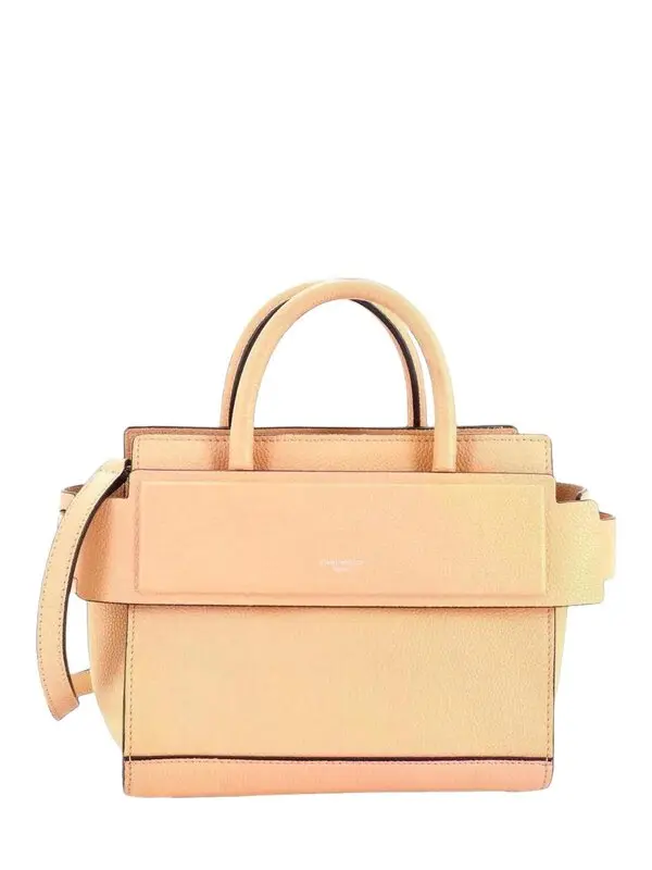 Givenchy Horizon Leather Mini Satchel - Neutrals