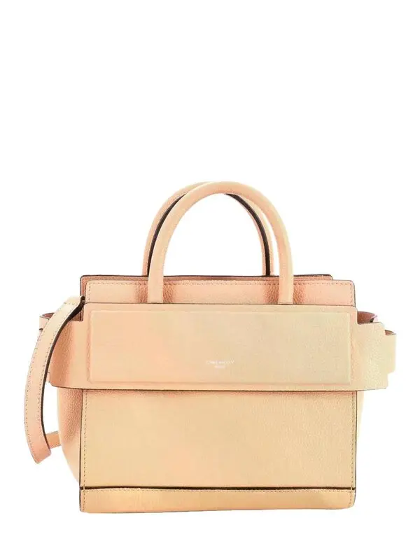 Givenchy Horizon Leather Mini Satchel - Neutrals