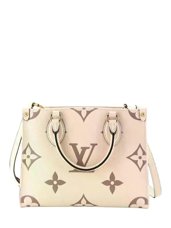 LOUIS VUITTON Onthego Bicolor Monogram Empreinte Giant Pm Tote Bag - Neutrals