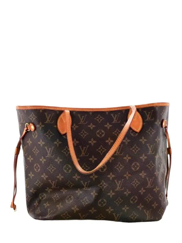 LOUIS VUITTON Neverfull Nm Monogram Canvas Mm Tote Bag - Brown