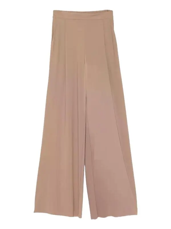 AMAZUIN Pleated Palazzo Pants - Neutrals