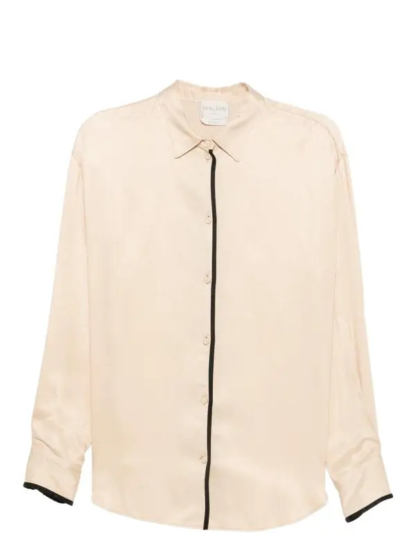 FORTE_FORTE Lining Details Shirt - Multicolor