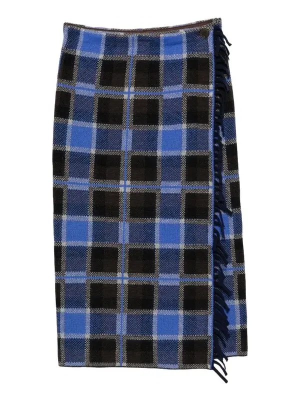 Guest In Residence Wool And Cashemre Tartan Skirt - Multicolor