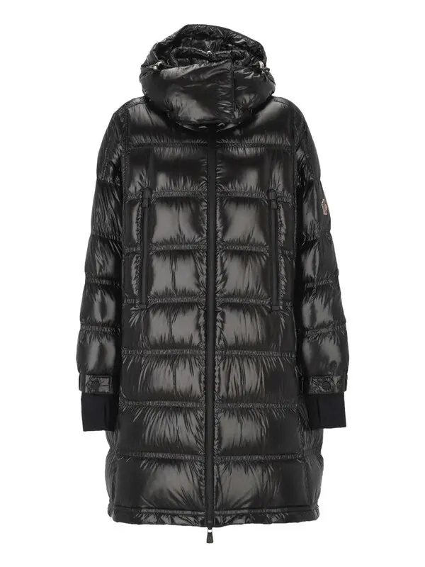 Moncler Rochelairs Long Down Jacket - Black