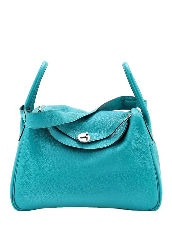 Hermès 30 Lindy Bag Clemence - Blue