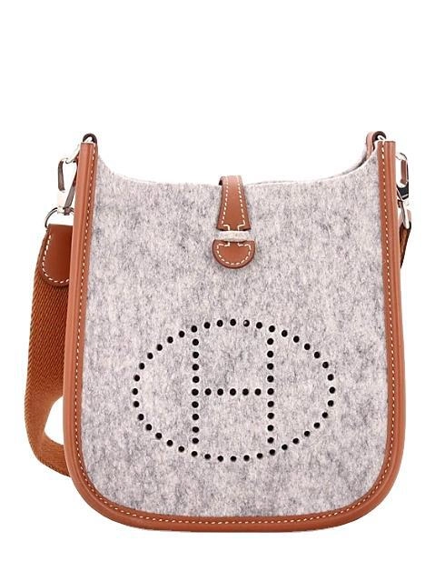 Hermès Tpm Evelyne Bag Gen Iii Felt - Gray