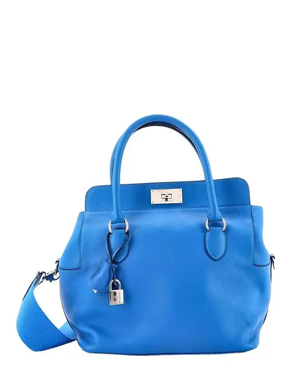 Hermès 26 Toolbox Bag Evercolor - Blue