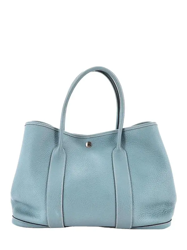 Hermès 36 Garden Party Tote Leather - Blue