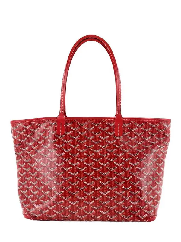 Goyard Pm Artois Tote Coated Canvas - Red