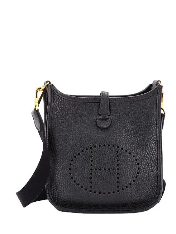Hermès Tpm Evelyne Bag Gen Iii Clemence - Black