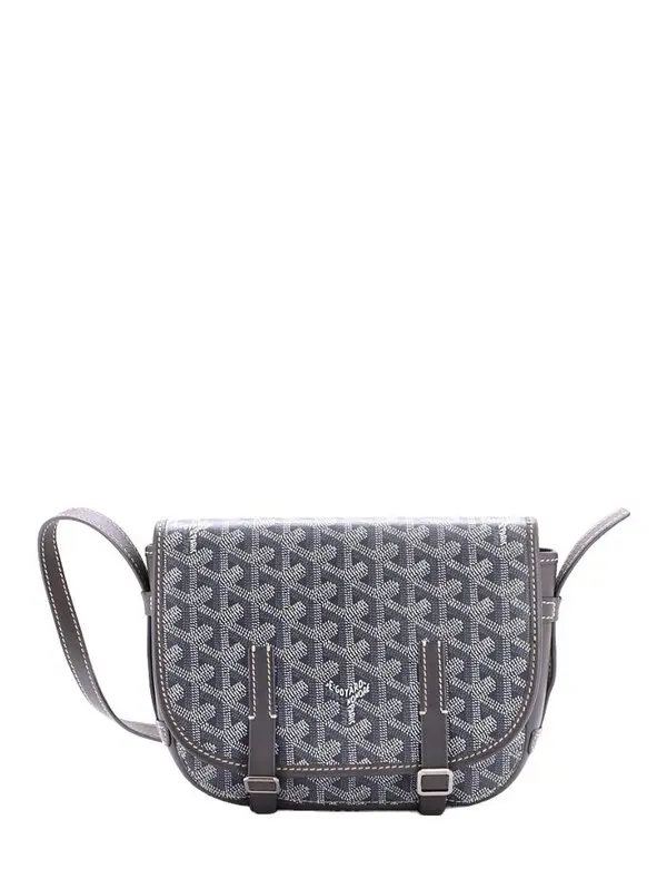 Goyard Pm Belvedere Messenger Bag Coated Canvas - Gray