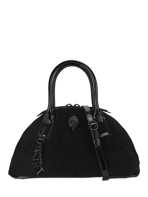 Kurt Geiger Sloane Suede Bowling Bag - Black