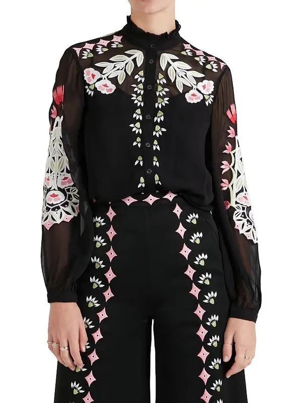TEMPERLEY LONDON Rosalba Shirt - Black