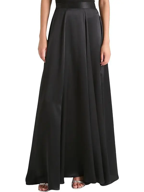 TEMPERLEY LONDON Amerie Satin Skirt - Black