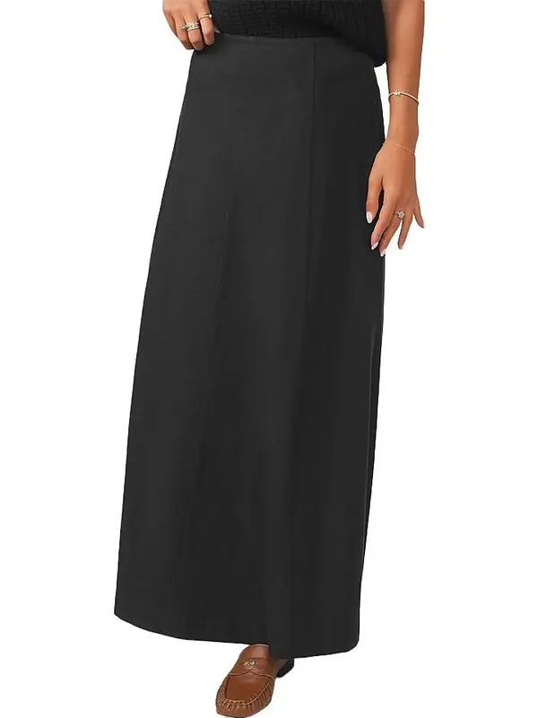 POINT Panel Maxi Skirt - Black
