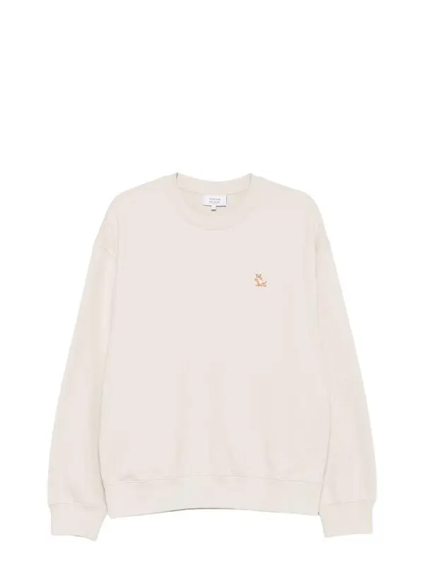 Maison Kitsuné Chillax Fox Cotton Sweatshirt - Beige