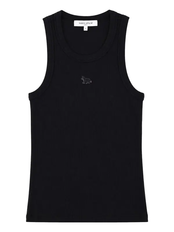 Maison Kitsuné Tank Top "baby Fox - Black