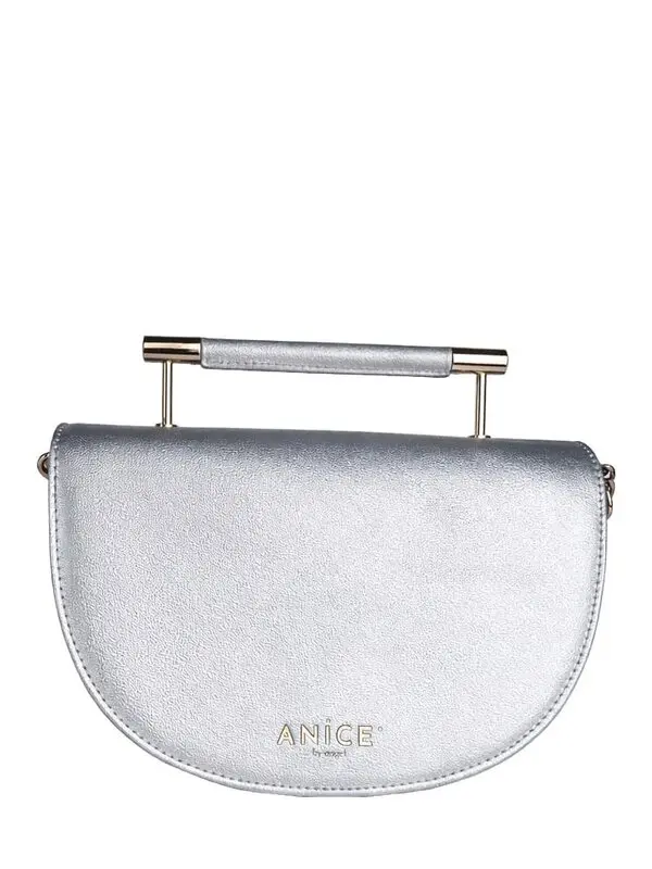 ANICE’ BY ANGEL Shakur Half Moon Metal Top-handle - Silver