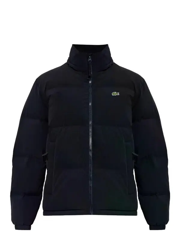 Lacoste Quilted High-neck Jacket - Blue
