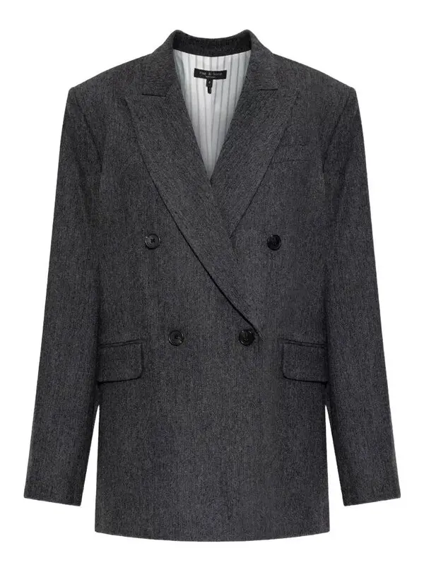 Rag & Bone Emile Double-breasted Blazer - Grey