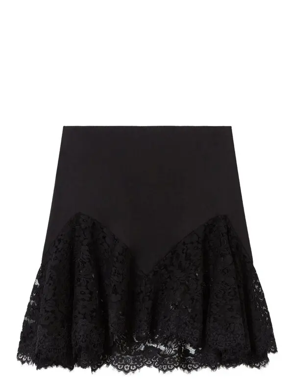 Stella McCartney Lace Trimmed Skirt - Multicolor