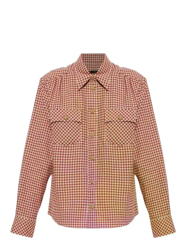 Moncler Gingham-check Shirt - Pink