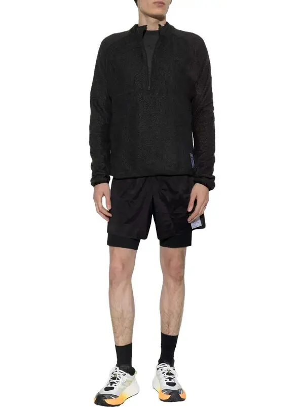 Satisfy Fuzzfleece Ad Quarter-zip Sweatshirt - Black