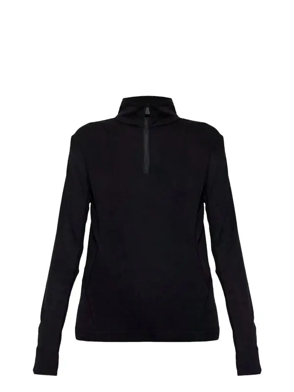 Moncler Turtleneck Half-zip Base Layer Top - Black