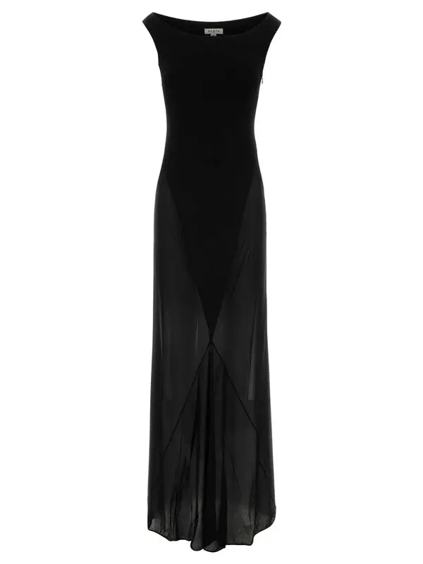 Alaïa Long T-shirt Dress - Black